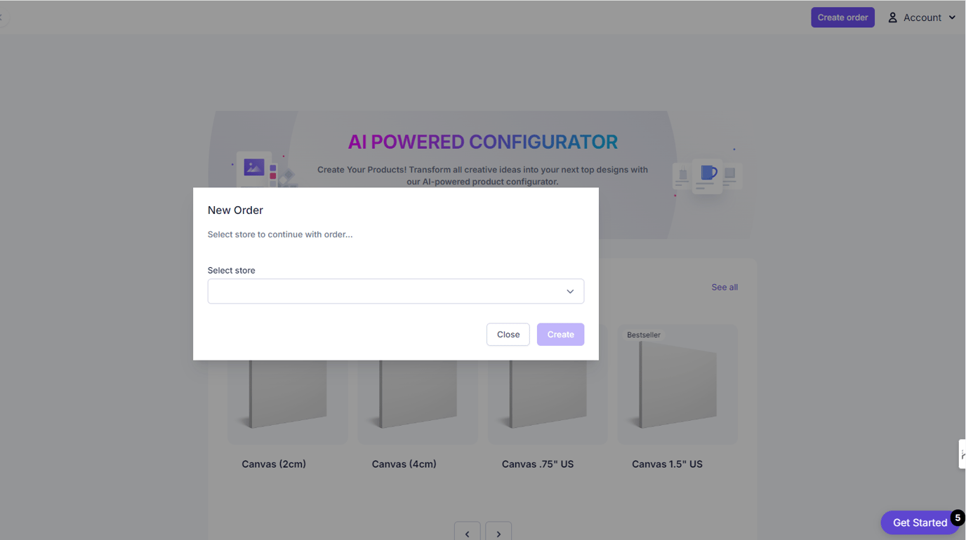 How to create a manual order?